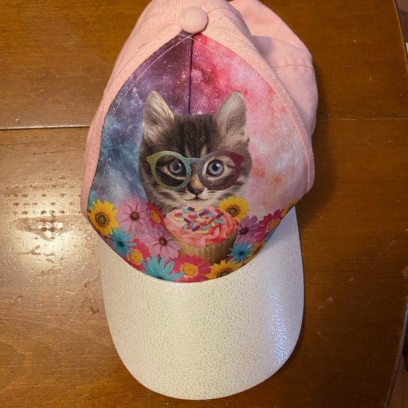 Target | Accessories | Target Girls Pink Kitten Baseball Hat | Poshmark